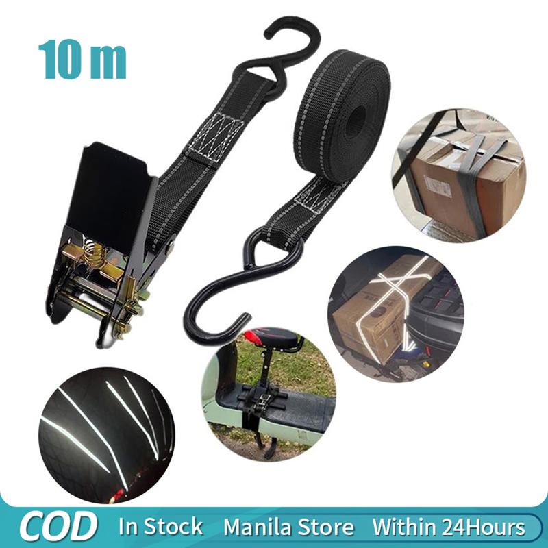 2.5cm*10m Night Reflective Ratchet Strap Tie Down Lashing Straps ...