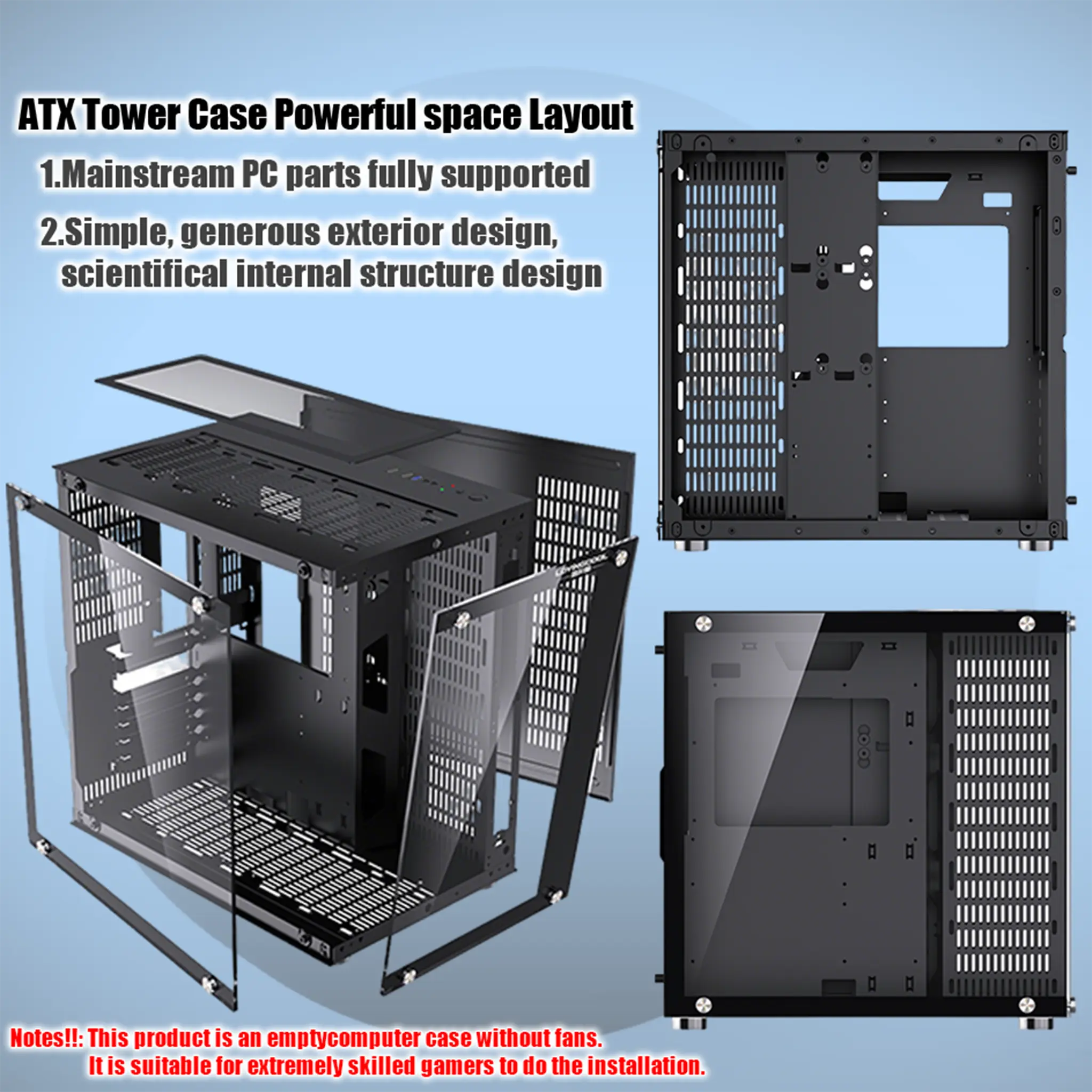 mini pc case with glass door-TikTok Shop