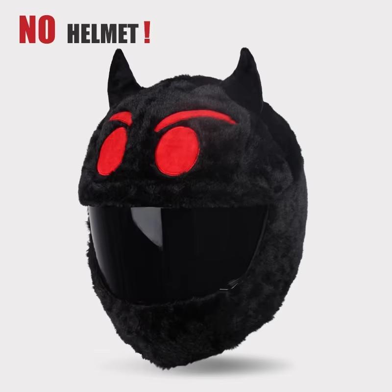 Helmet Protection Headgear Cover Cartoon Fluffy Plush Set For ...