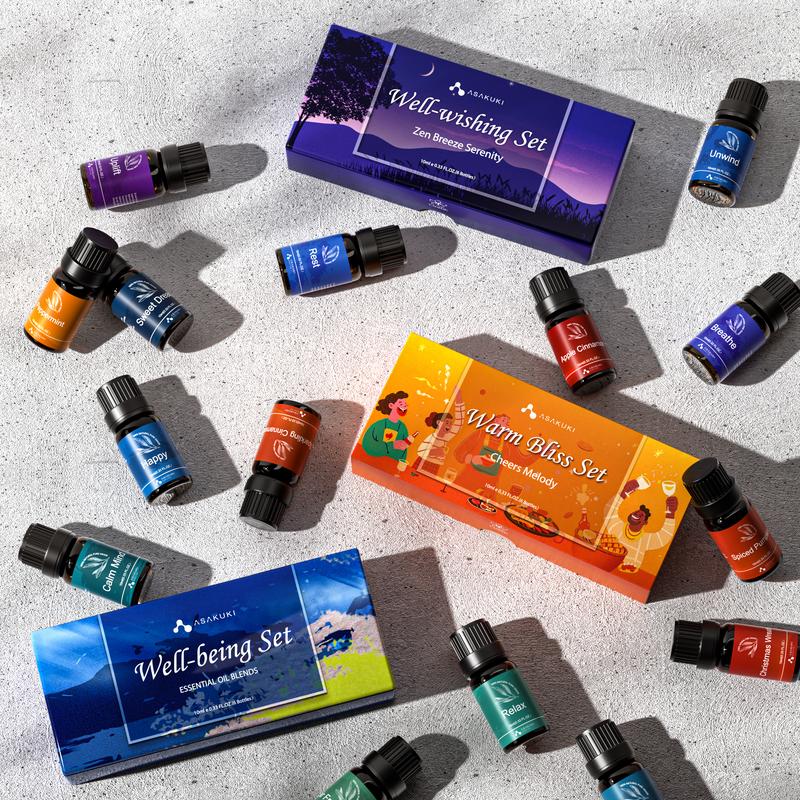 ASAKUKI Essential Oils Set (6 x 10 ml) for Diffuser, Holiday - TikTok Shop