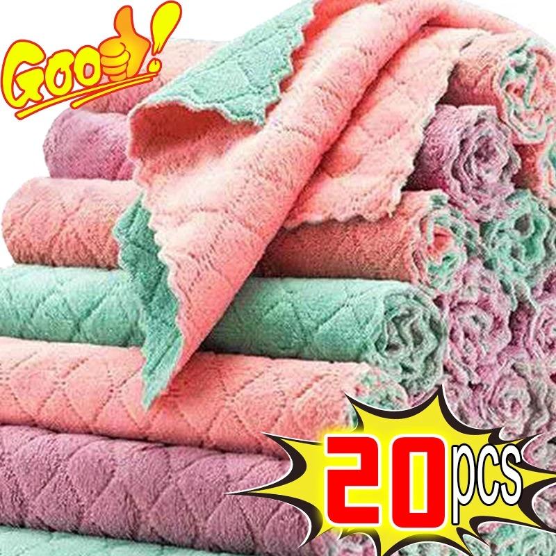 Tuala Microfiber Penyerap Super, 20pcs, Kain Pembersih Dapur - TikTok ...