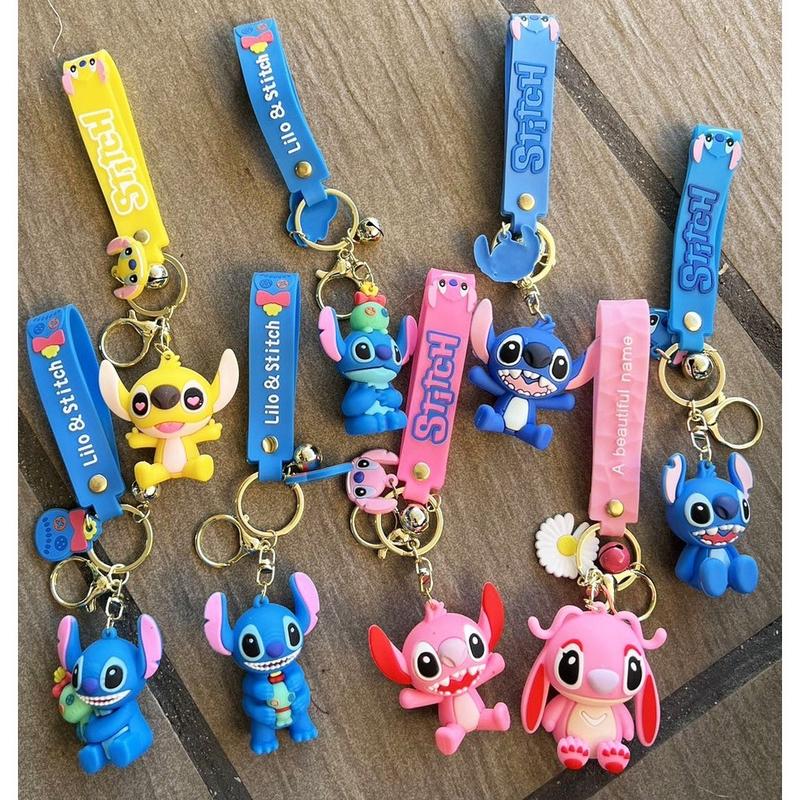 STITCH Cartoon Rubber Key Ring Cute Toy Student Gift BIG SIZ - TikTok ...