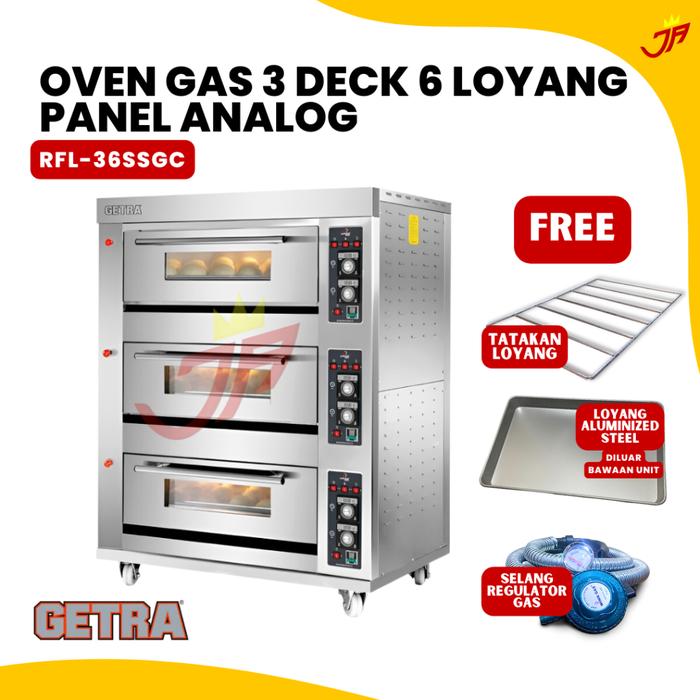 Jual GETRA Gas Baking Oven RFL-36SSGC / RFL-36SSGC Panel Analog Bonus ...