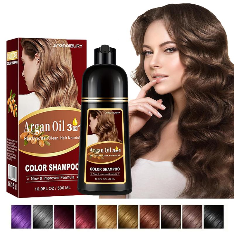 3-in-1 Chestnut Brown Hair Dye Shampoo, Instant & Long-Lasting - TikTok ...
