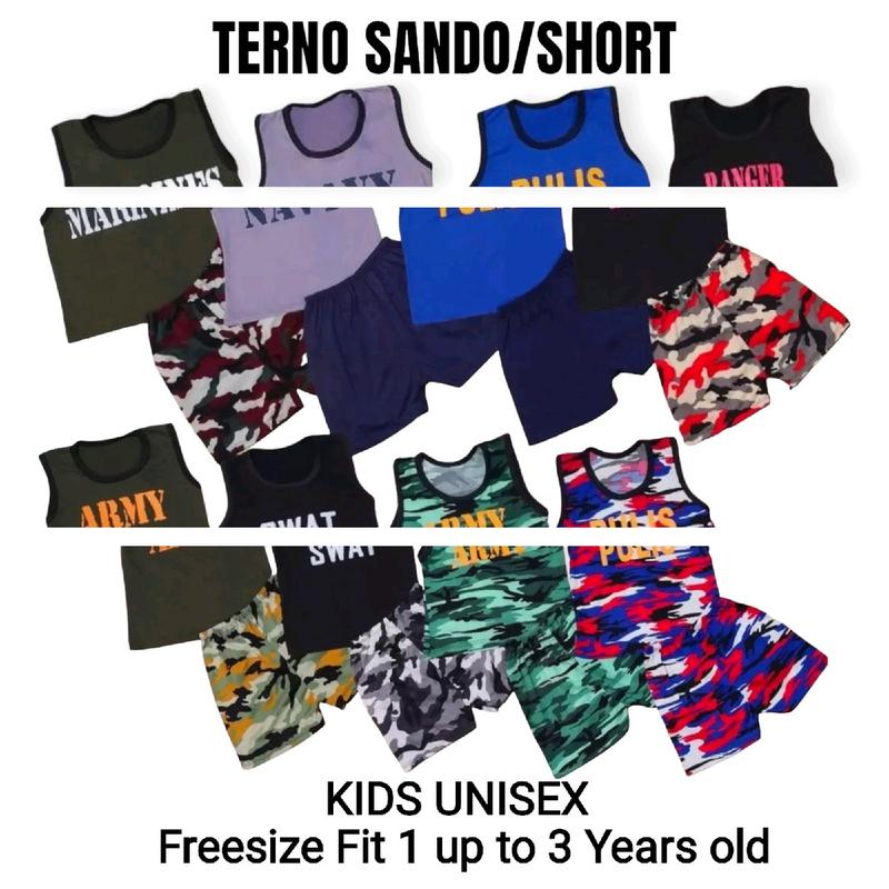 3 Pieces Assorted TERNO SANDO SHORT kids unisex - TikTok Shop Philippines