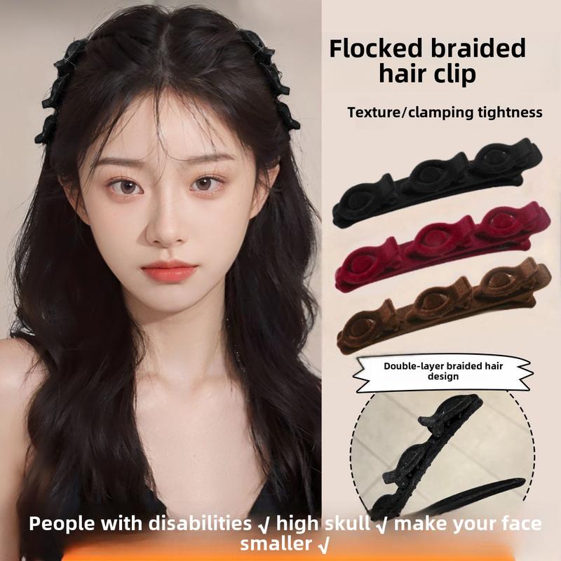 Klip Rambut Jalinan, Set Hiasan Rambut Bergaya, Untuk Pinggiran ...