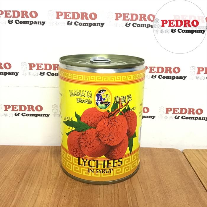 Jual Mamata Lychees in syrup 567 gram - lychee kaleng buah leci sirup ...