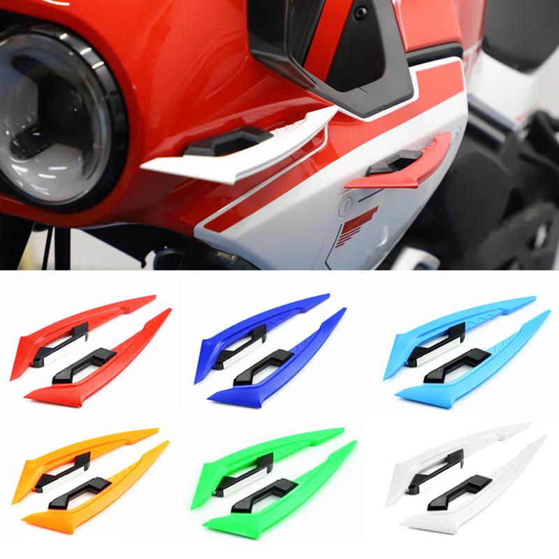 2Pcs Motorcycle Winglets Side Spoiler Aerodynamic Wing Set with ...