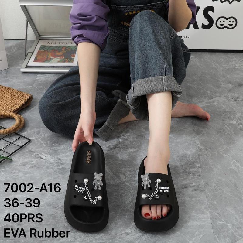 SANDAL FUJI VIRAL Wedge BALANCE 7002 MOTIF BEAR TERBARU - Shop | Tokopedia