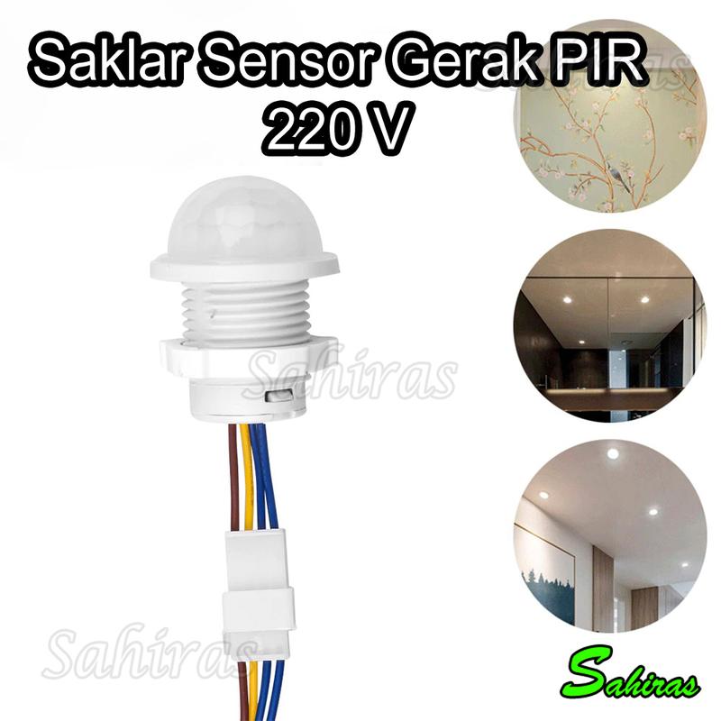 Saklar Sensor GeraK PIR Inframerah 220 V Volt Untuk Indor / Outdor ...