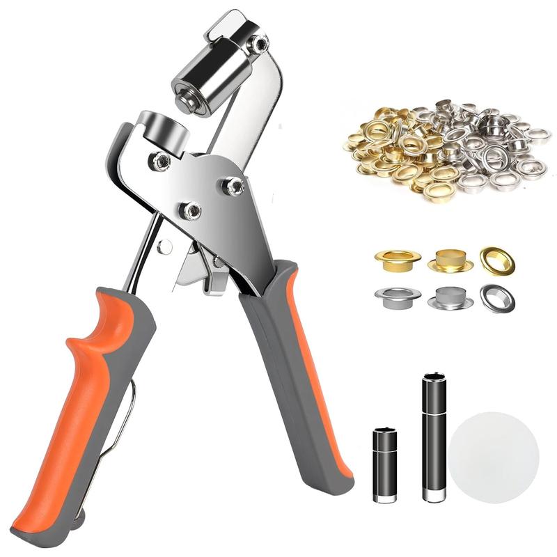 Grommet Tool Kit Eyelet Kit - Grommet Punch Set Including 500pcs ...