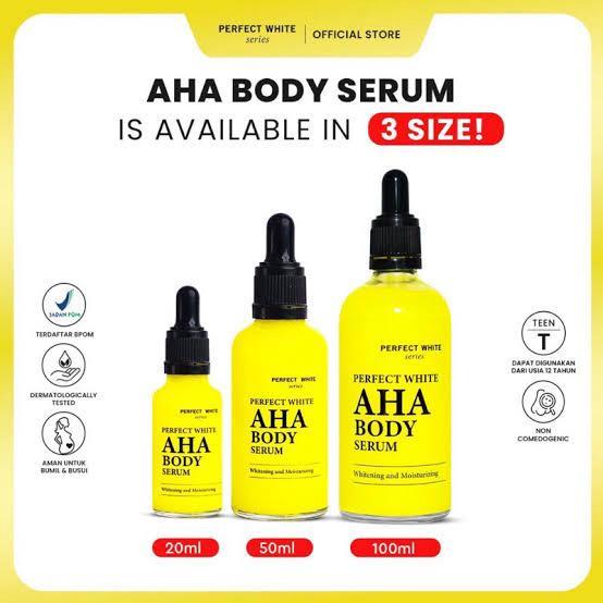 PERFECT WHITE AHA Body Serum Whitening & Moisturizing | Hand - Shop ...