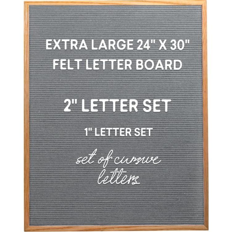 Large Felt Letter Board 24x30in – Changeable Letter Board fo - TikTok Shop