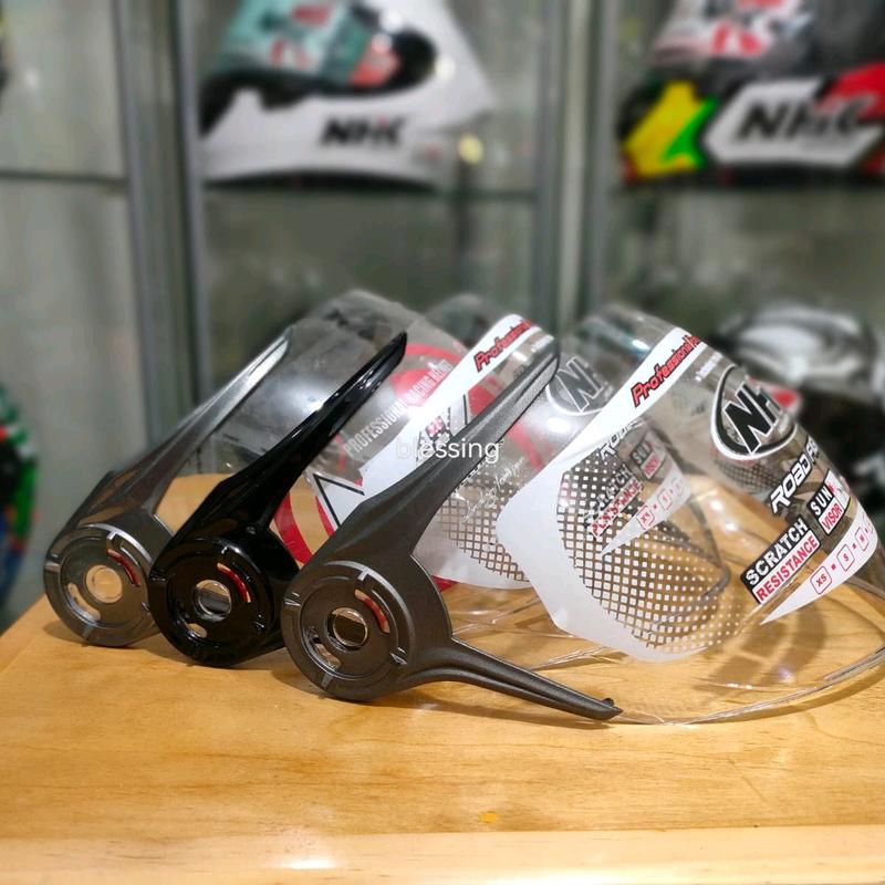 VISOR NHK GLADIATOR CLEAR ORIGINAL HELM OPEN FACE - Shop | Tokopedia