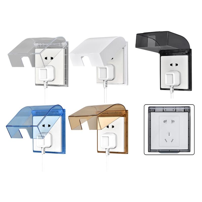 Self-Adhesive 86 Type Wall Socket Waterproof Box Electric Cover ...