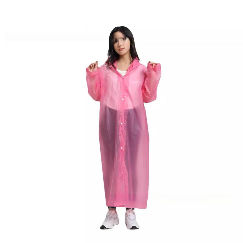 Non-Disposable Raincoat Adult PEVA Raincoat Men and Women Portable ...