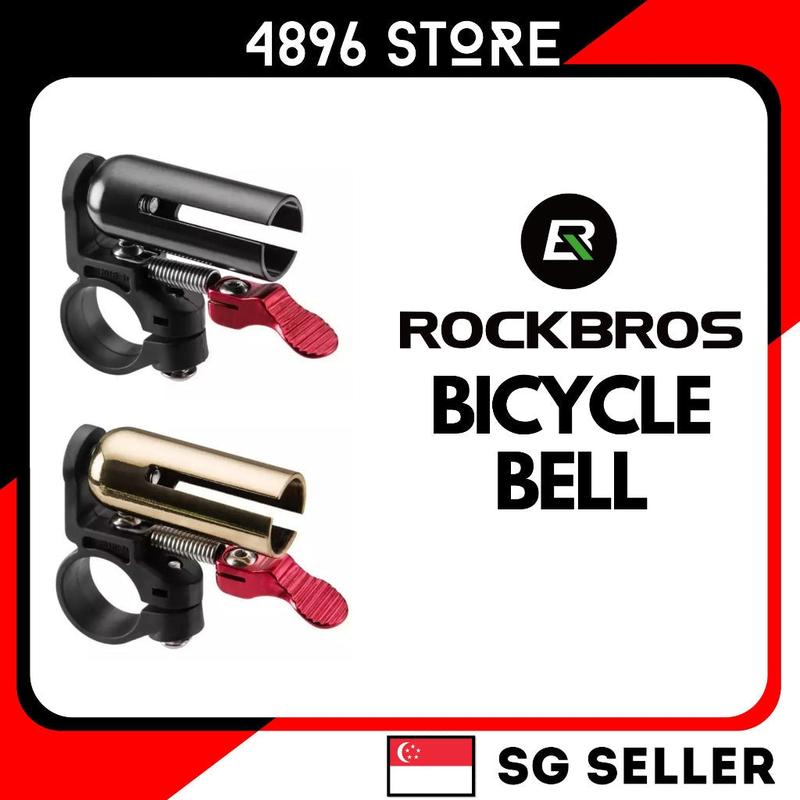 ROCKBROS Bell MTB Road Bicycle Bike Cycling Copper Portable Safety Horn ...