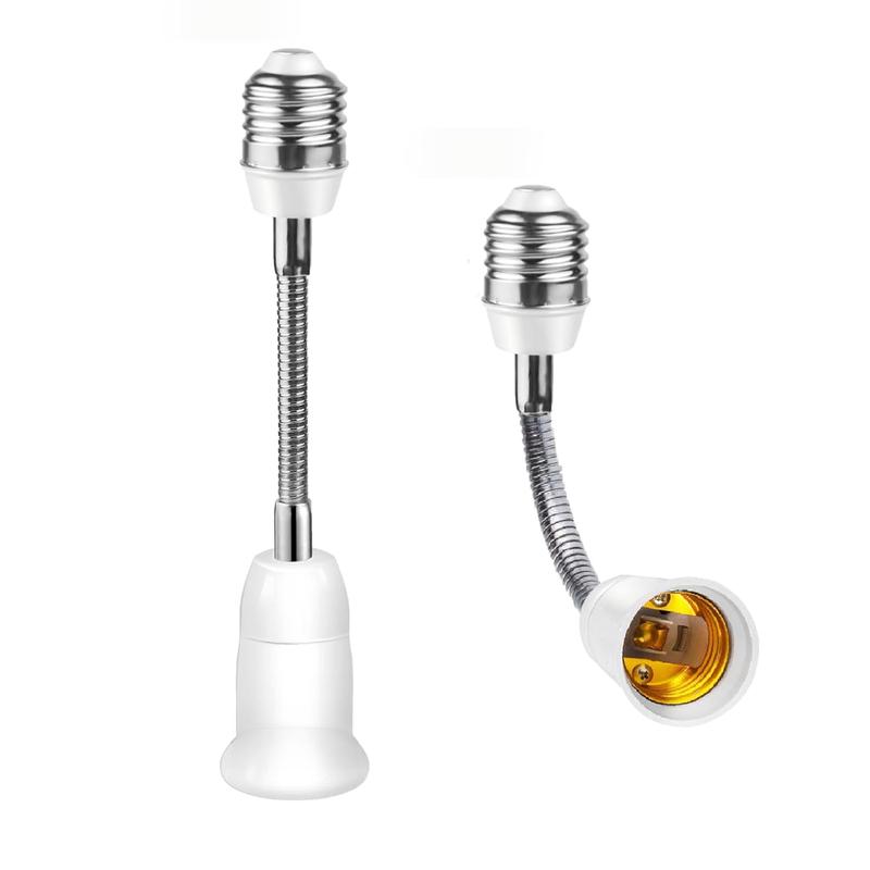 Light Bulb Extender Socket (2-Pack), 19 CM 7.5 Inch Socket Extension ...