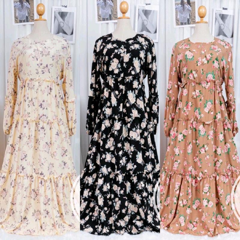 DRESS PLUSSIZE (BUNGA ROSE) Casual Dresses - TikTok Shop Malaysia