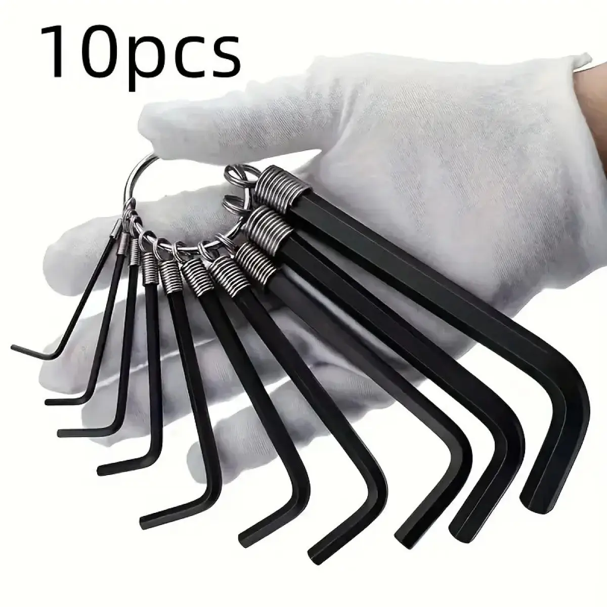 Bộ Cờ Lê Lục Giác Allen, 10 Cái, Xây Dựng Thép Bền, Bộ Dụng Cụ Bảo Trì ...