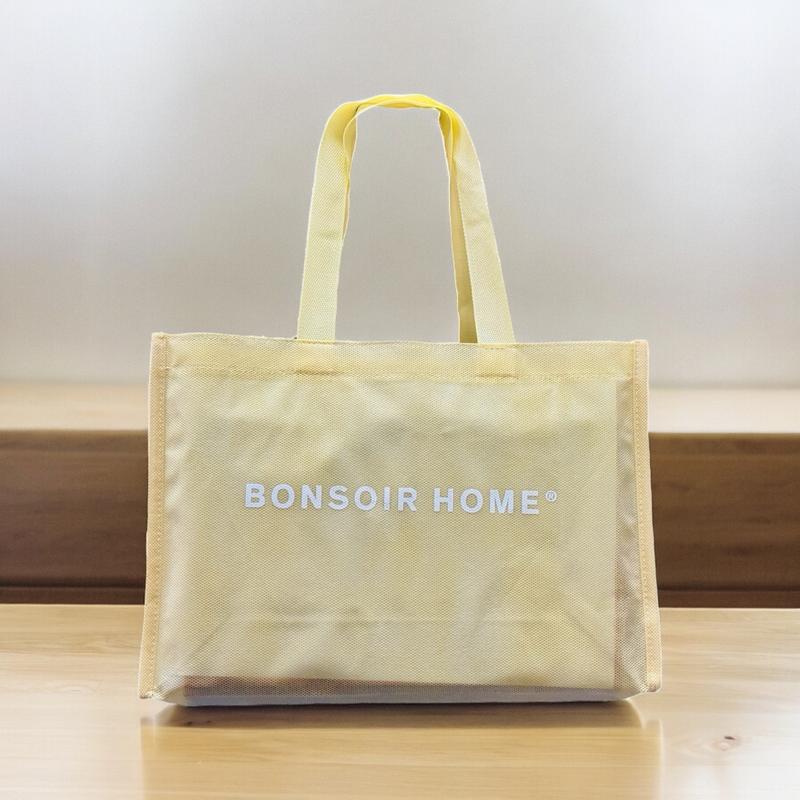 ถุงผ้าสปันบอนด์ สีครีม BONSOIR HOME กระเป๋าสปันบอนด์ กระเป๋าสปัน ...