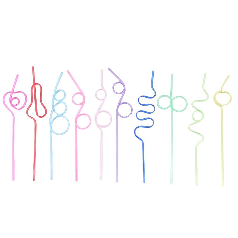 Crazy Loop Straws, (Pack of 50) Crazy Silly Colorful Reusabl - TikTok ...
