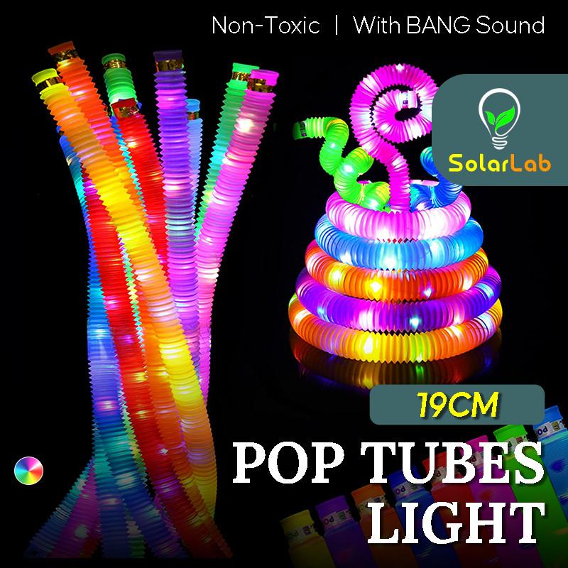 LED Pop Tube Lights Kid Children Sensory Fidget Educational Toy ...