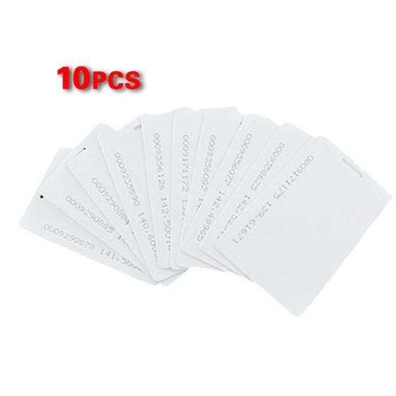 Kad Kedekatan Akses RFID, Putih, 10 Pcs, 125Khz, Ketebalan 0.8mm ...