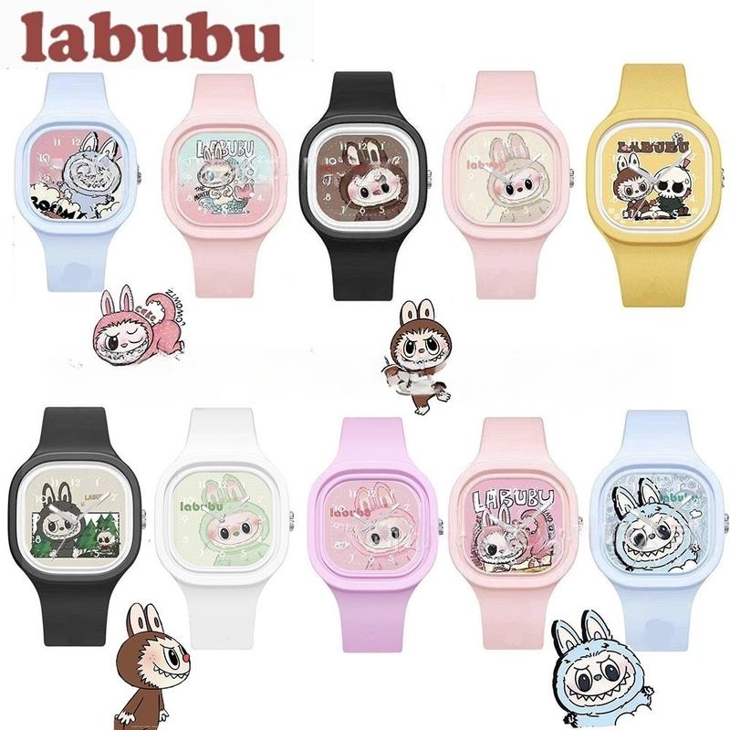 Labubu Watch Cartoon Square Kids Watch for Boys/Girls Macaro - TikTok ...