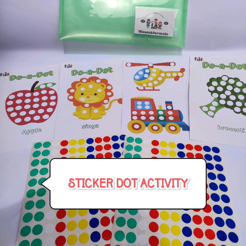 sticker dot activity / menempel sticker / mainan edukasi Pendidikan ...
