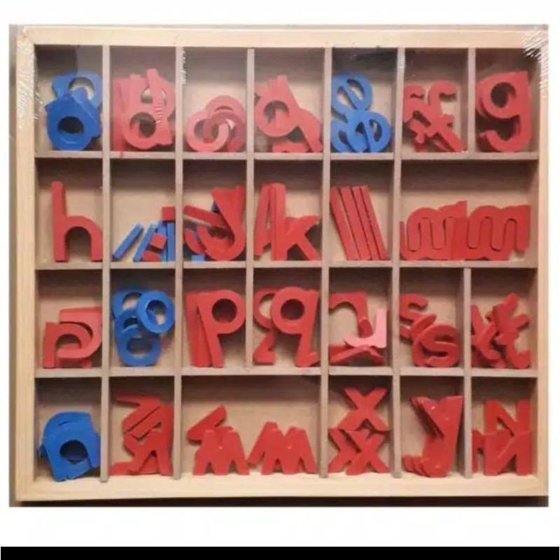 (Free Puzzle)MONTESSORI MOVABLE ALPHABET Large Moveable Alphabet Kotak ...