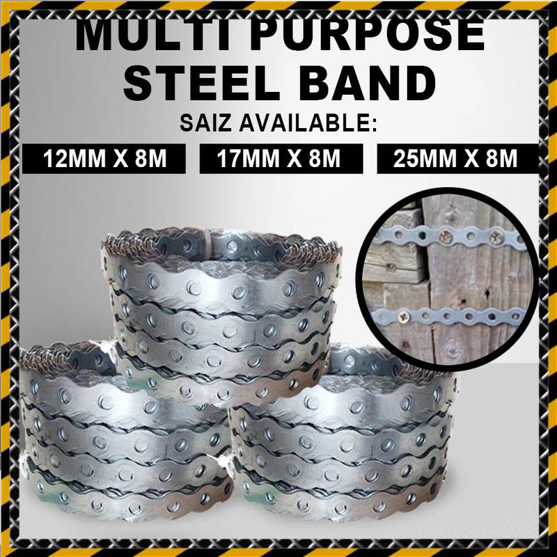 8 Meter Multi Purpose Steel Band 12MM / 17MM/ 25MM - TikTok Shop Malaysia