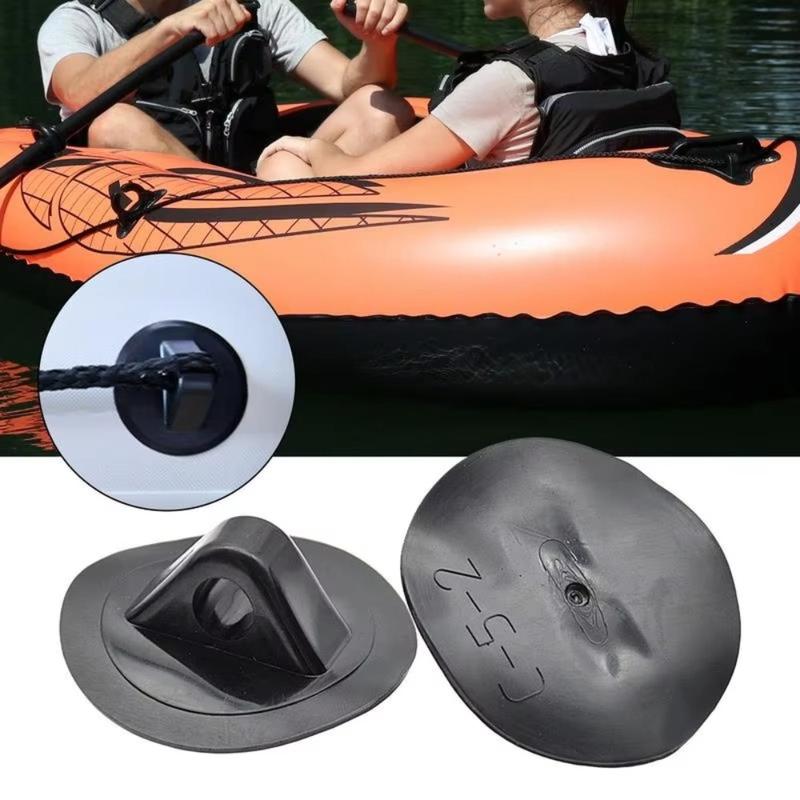 2Pcs Durable PVC Inflatable Boat Safety Rope Buckle Black Awning ...