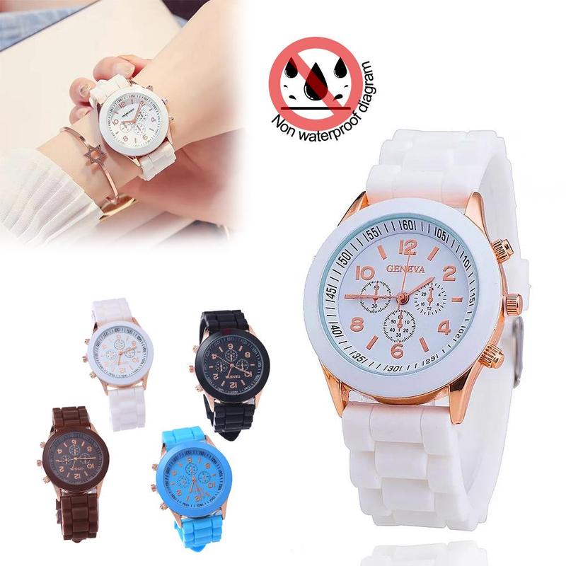 Jam Tangan Kuarza, Warna Jeli, Sesuai untuk Pelajar dan Riadah ...