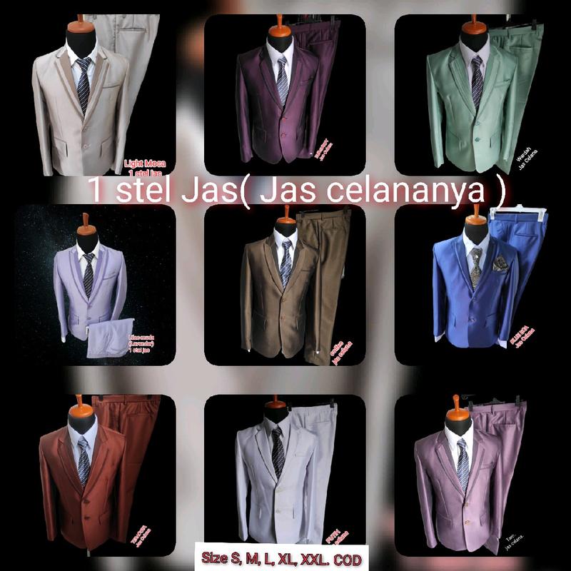 1 stel jas semi woll kilap jas wedding jas nikah jas pernikahan - Shop ...