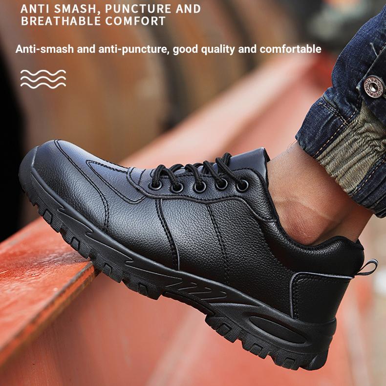 Anti-smash and anti-stab Safety Shoes Antiskid Wear-resistan - TikTok ...