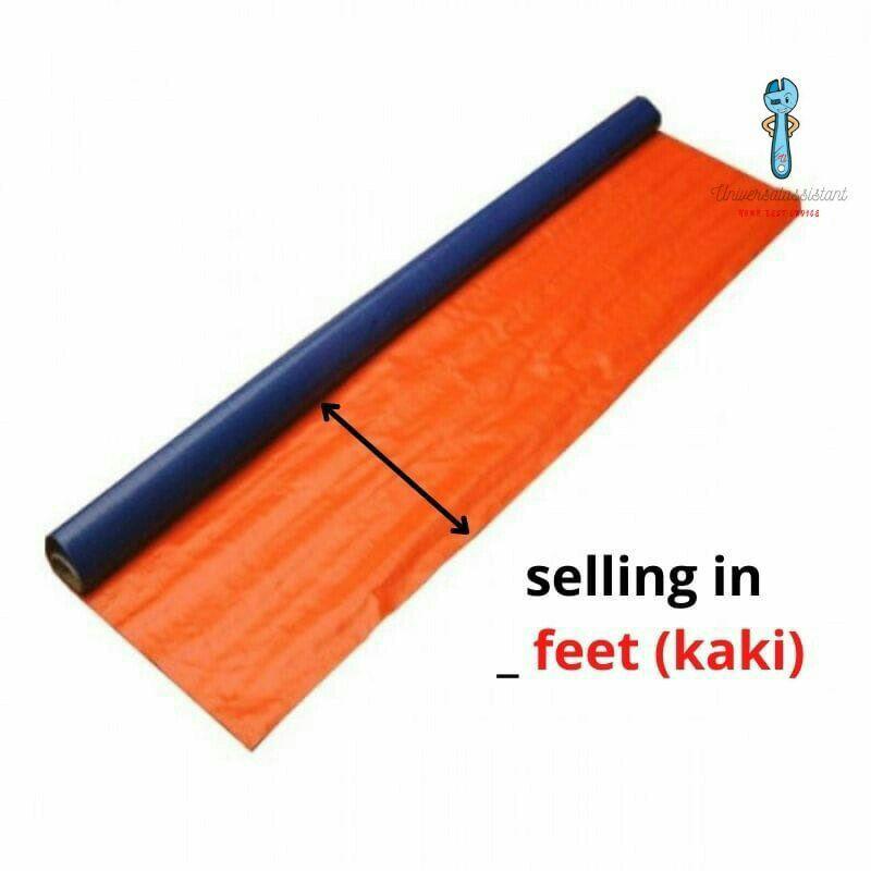 【One Feet】Plastic Canvas | Blue x Orange | Waterproof Canvas - TikTok ...