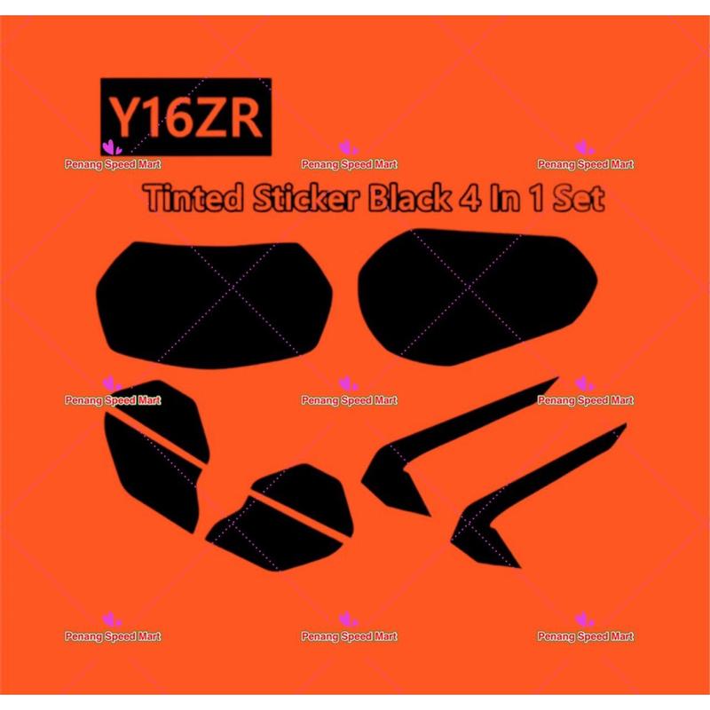 Y16ZR Tinted Sticker Y16 Smoke Stiker Meter Tinted Signal Lampu ...
