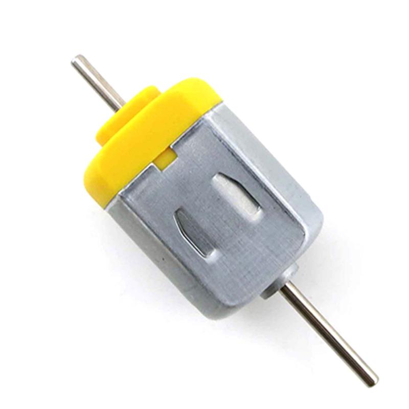 DC 1.5V-12V Micro 130 Carbon Brush Motor Double Shaft 3000-7000RPM ...