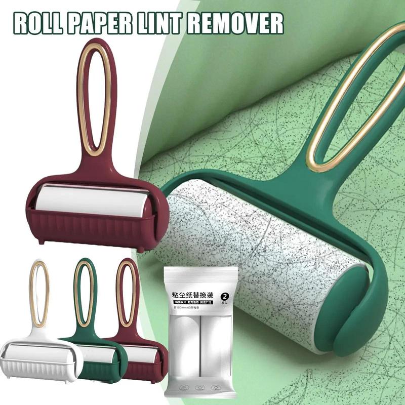 1PC Tearable Roll Paper Sticky Roller Dust Wiper Pet Hair Clothes ...
