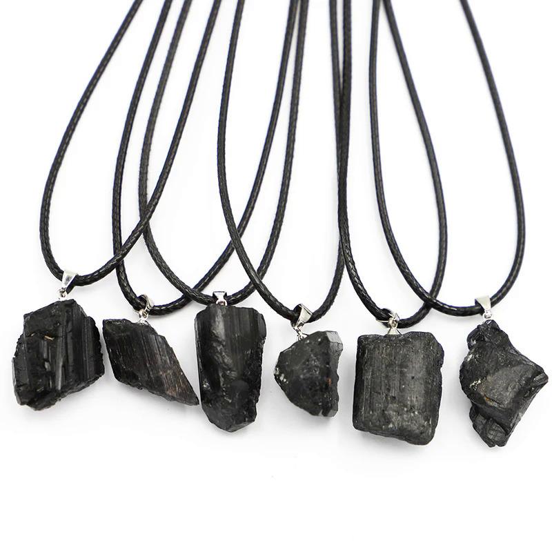 Kalung Loket Turmalin, Alamiah Hitam, Untuk Lelaki dan Wanita, - TikTok ...