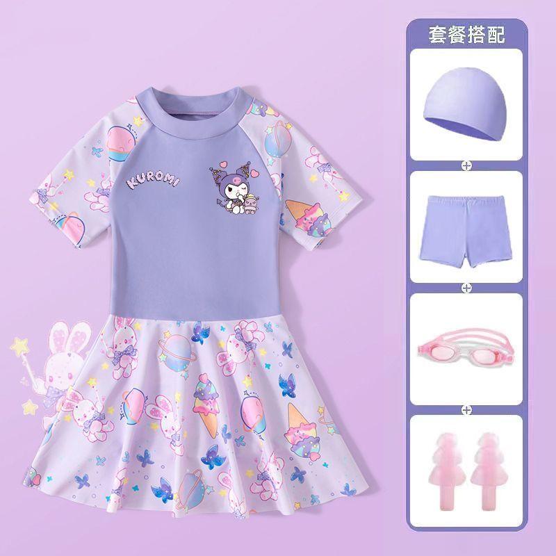 2025 new Clow m leisure girl swimming dress children hot spring ...