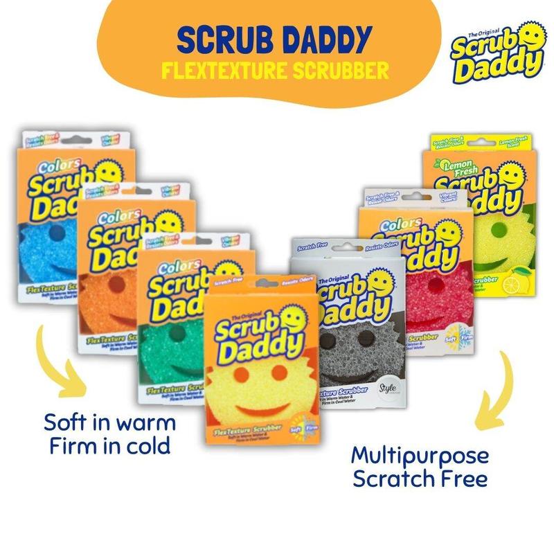 Scrub Daddy Span Tekstur Fleksibel Asli, Produk Rasmi MY Supplies ...