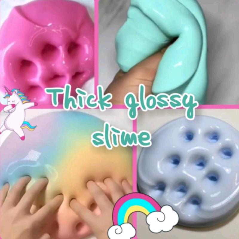 Thick Glossy Slime Fun Colors - TikTok Shop Malaysia