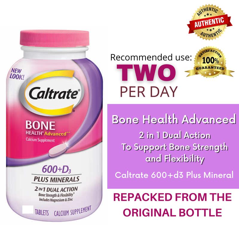 Caltrate Bone Health Advanced 600+D3 Plus Minerals I Bone Strength ...