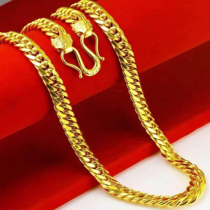 Kalung Emas, Tebal, Bersalut Emas 24K, Emas Pasir Tulen, Untuk - TikTok ...