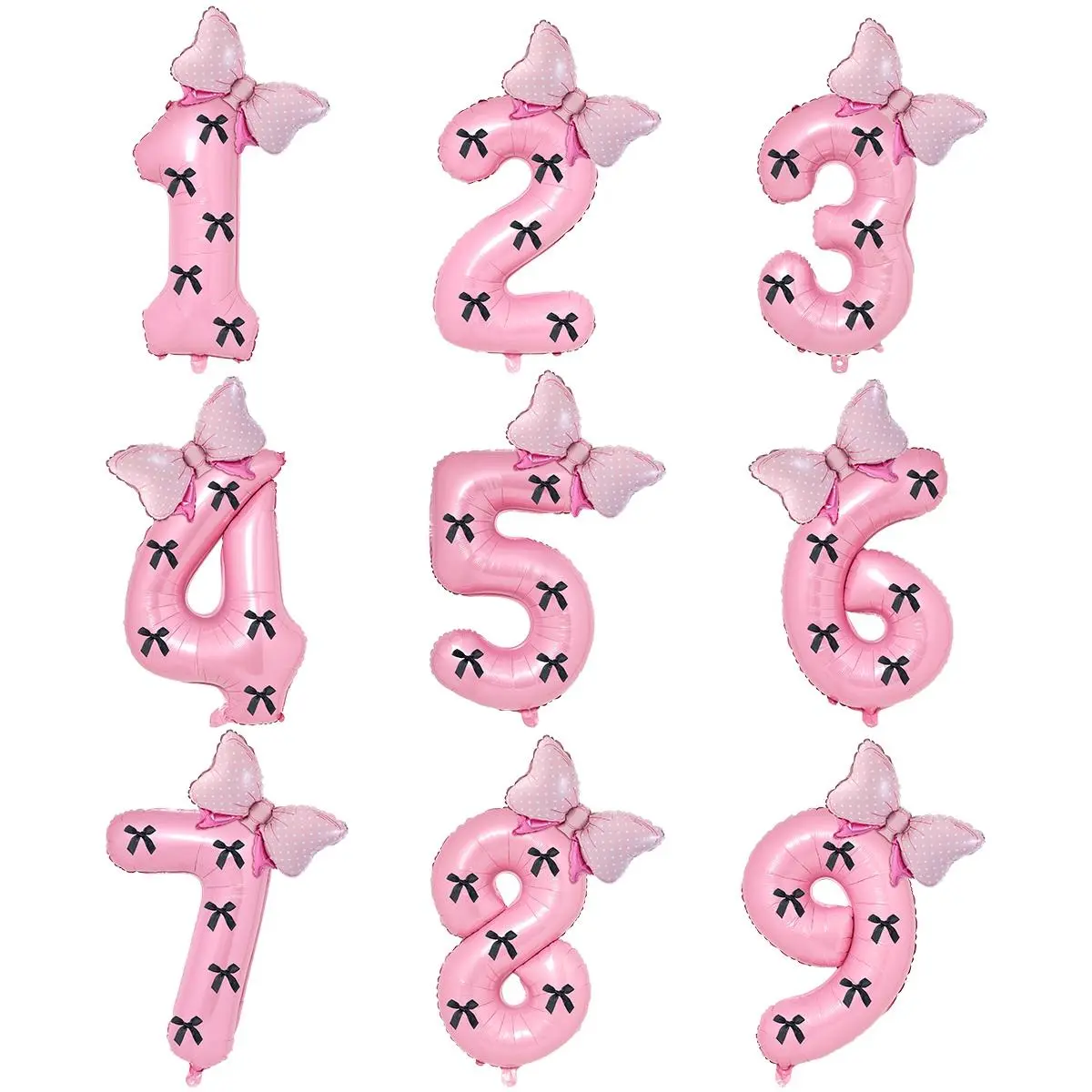 32inch Pink Number Balloon Number 0-9 Balloon Pink TikTok爆款商品分析 - GMV ...
