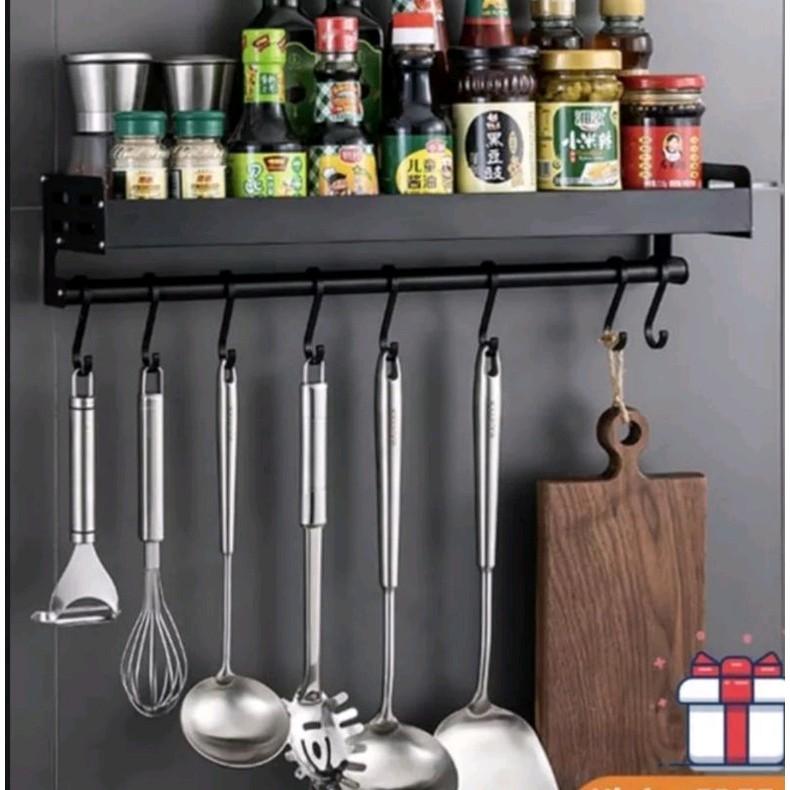 rak dinding dapur / rak bumbu gantung / rak kamar mandi Aluminium ...