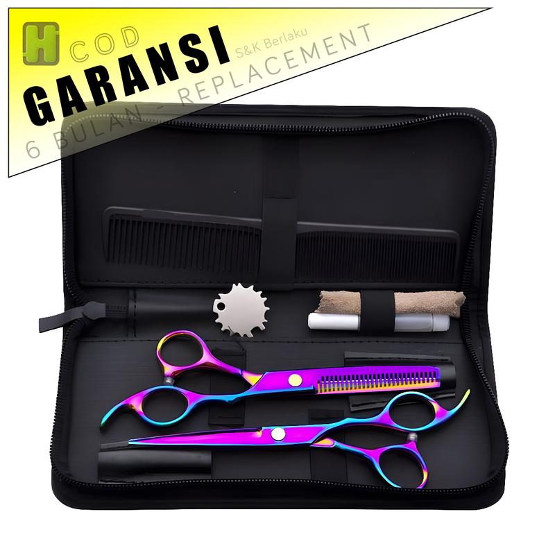 [COD] Set Gunting Sisir Rambut Stainless Steel Flat Cut Zig Zag - Shop ...