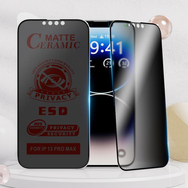 Soft Matte Privacy Screen Protector For iPhone 11 14 15 16 13 Pro Max ...
